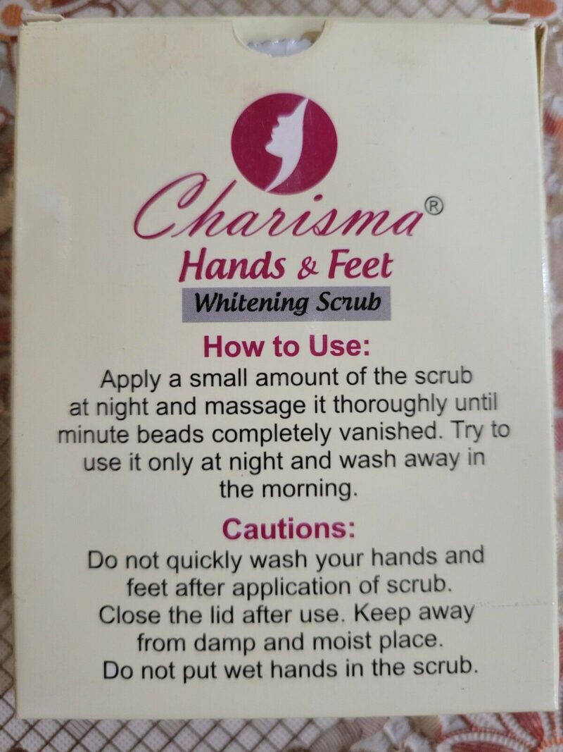 CHARISMA Hand and Foot Whitening Scrub – Aleena Cosmetics