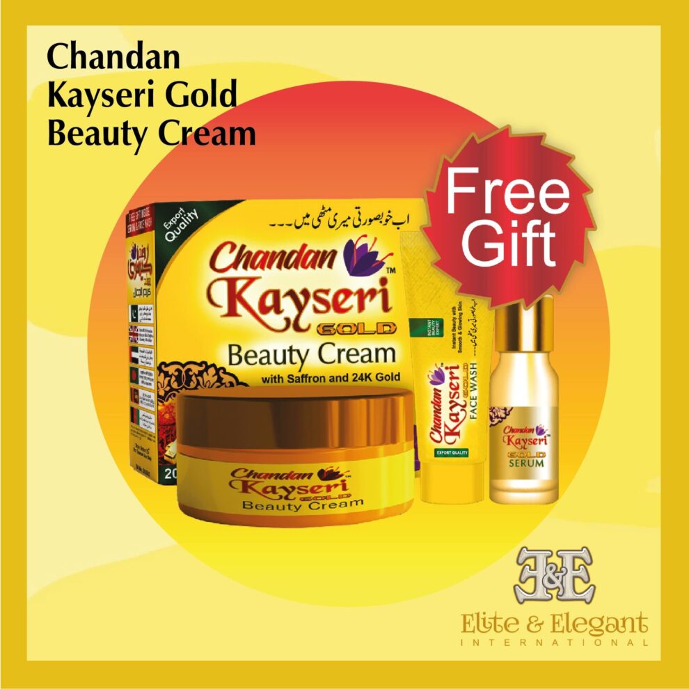 Chandan Keyseri Gold Beauty Cream (30gm) – Aleena Cosmetics