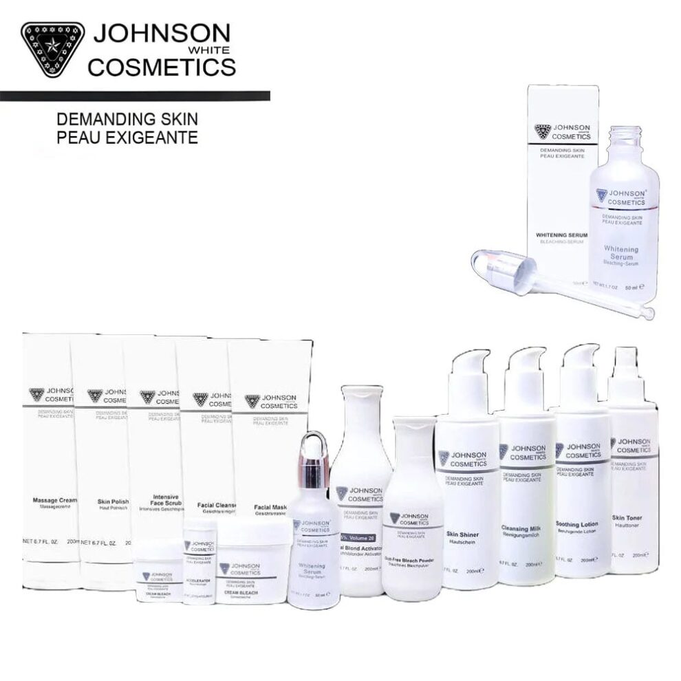 Johnson White Cosmetics Complete Facial Kit (Pack of 13) + FREE Serum ...