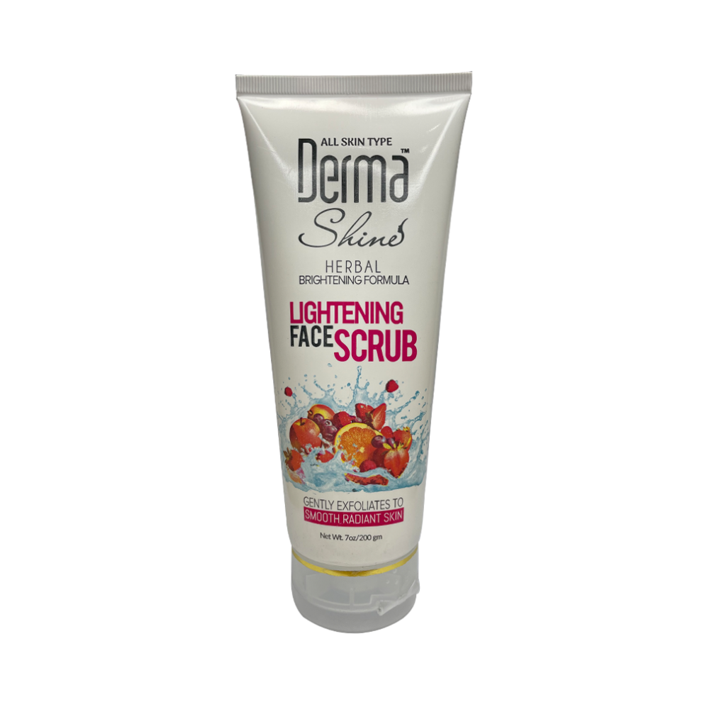 Derma Shine Lightening Face Scrub (200ml) – Aleena Cosmetics