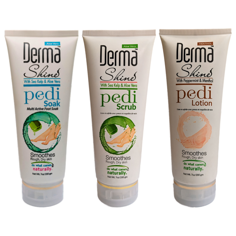 Derma Shine Pedicure Kit (200ml Each) Pack of 3 – Aleena Cosmetics