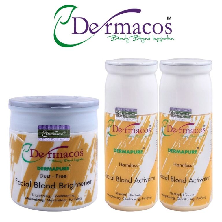 Dermacos Skin Polish Kit Salon Pack (2 Activators & 1 Brightener) 500ml ...